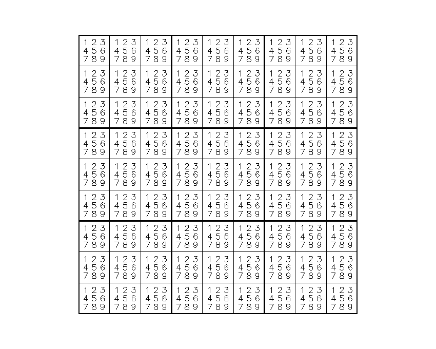 Sudoku Solution Grid